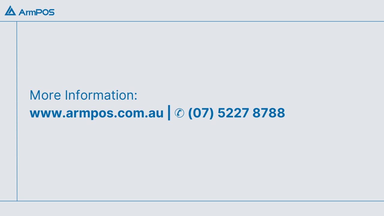 BackOfficeGetStartH - ArmPOS System