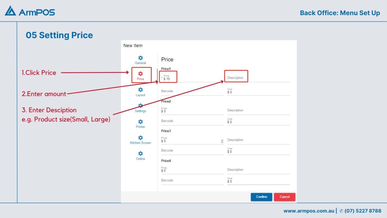 BackOfficeGetStartH - ArmPOS System